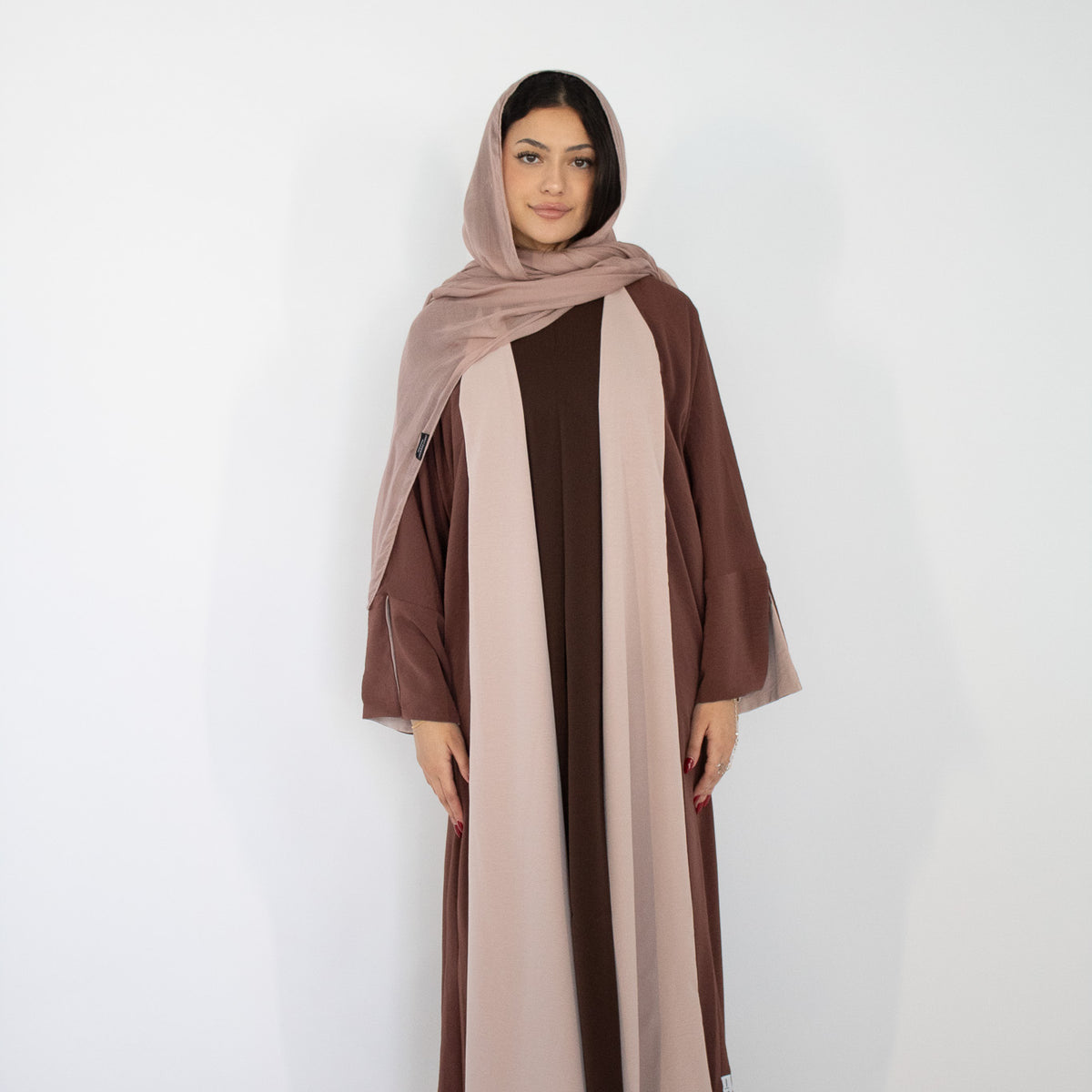 Halla Reversible Abaya - Brown & Beige – MODEST ESSENTIALS US
