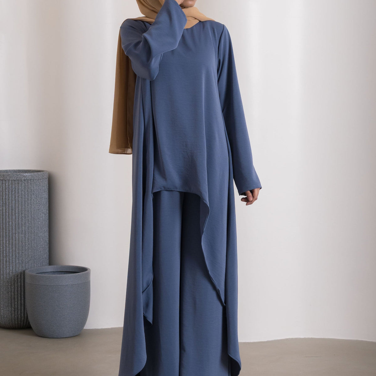 Ayat Co-ord Set - Blue – MODEST ESSENTIALS US