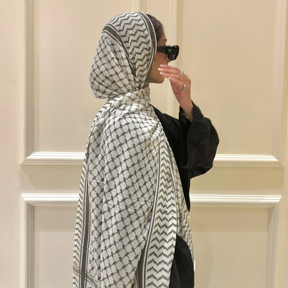 Modal Keffiyeh Hijab - Olive – MODEST ESSENTIALS US